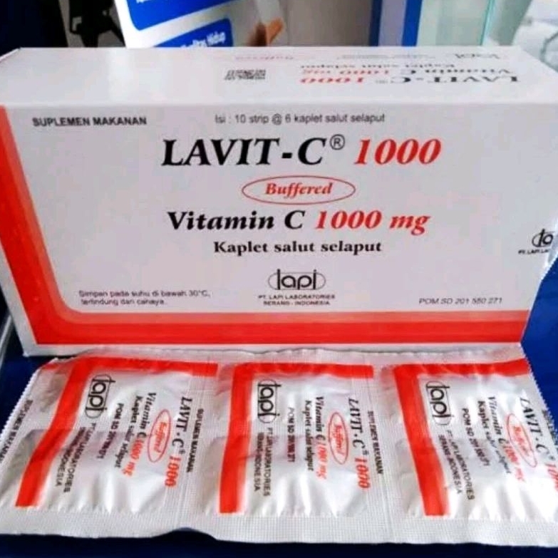 Jual LAVIT C 1000 MG STRIP 6 KAPLET | Shopee Indonesia