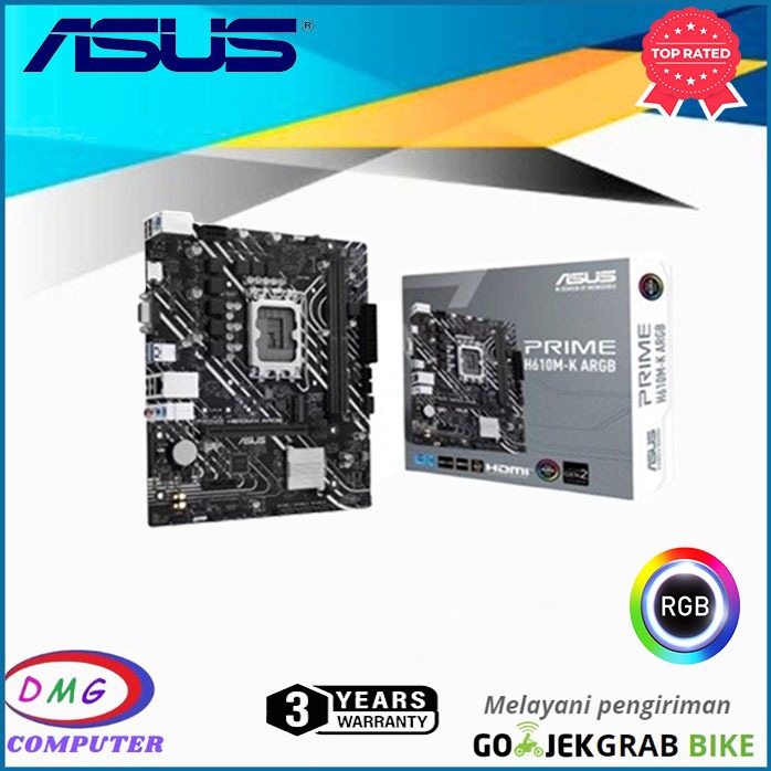 Jual ASUS PRIME H610M-K ARGB | Intel H610 LGA 1700 DDR5 Micro ATX | Shopee Indonesia