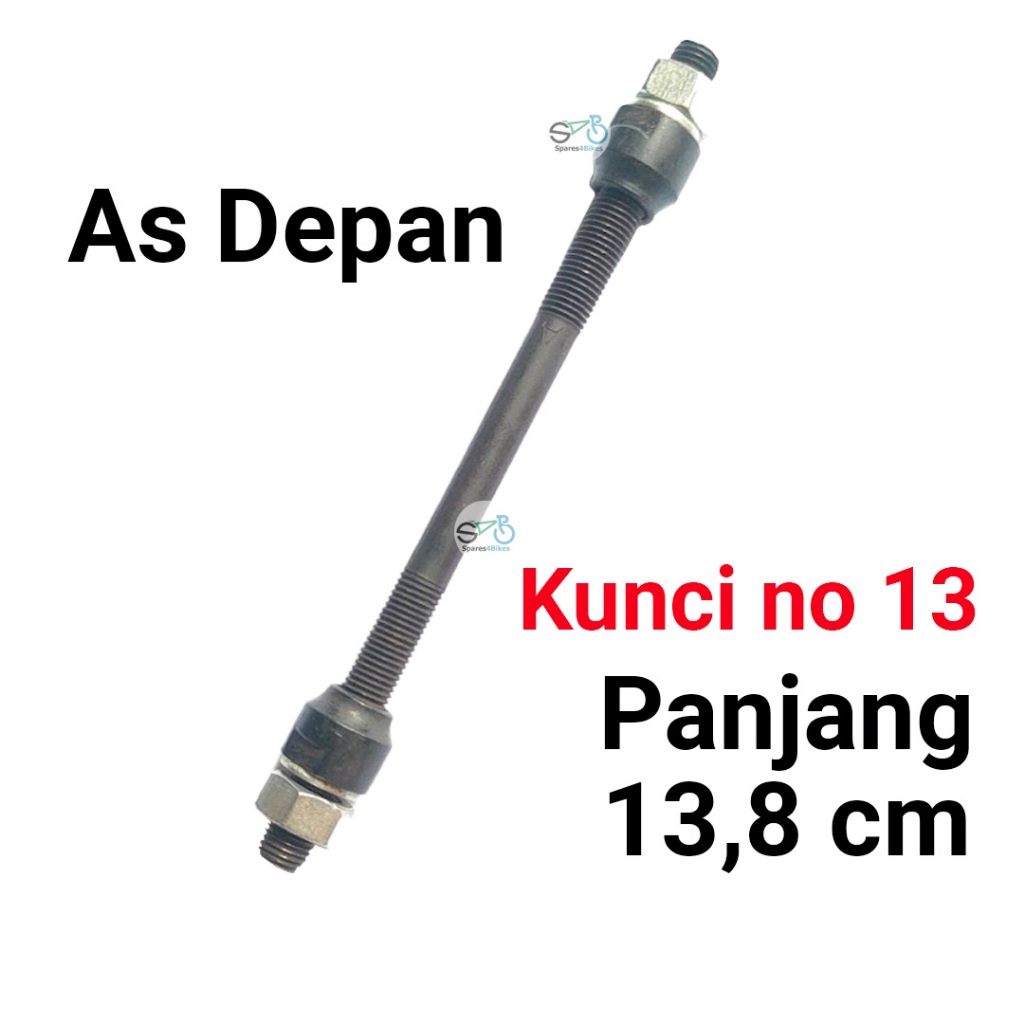 Jual As Roda Depan Sepeda Anak Dewasa BMX Kunci no 13 Hitam ROMANO ...