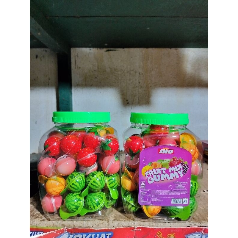 Jual JND Permen Lunak Fruit Mix Gummy ( isi 50 Pcs ) | Shopee Indonesia