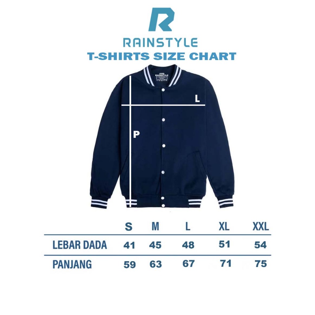 Jual Rainstyle - Jaket Varsity Polos Hitam Putih Unisex | Shopee Indonesia