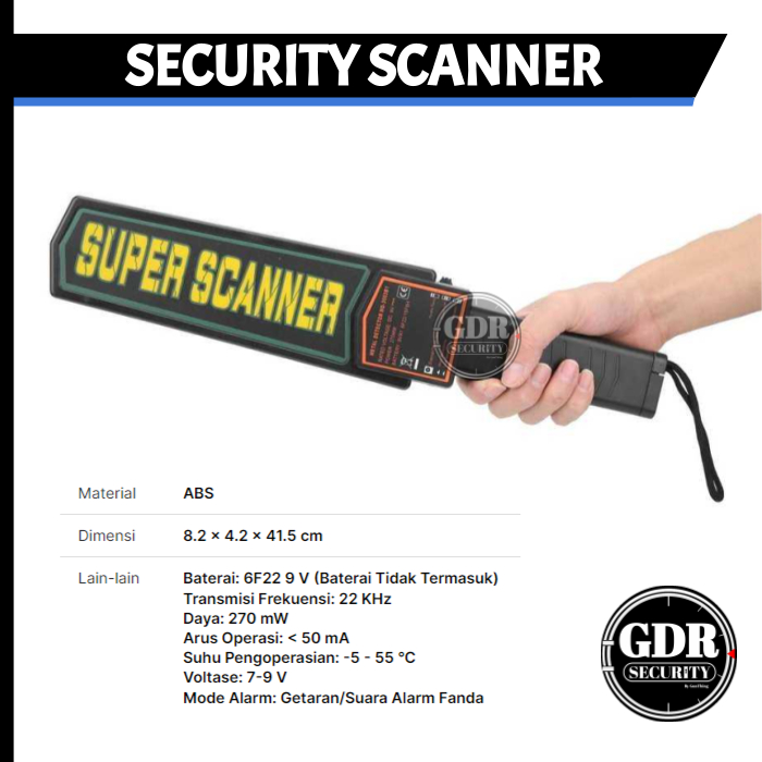 Jual Metal Detector / Security Scanner / Detektor Logam - GDR | Shopee Indonesia