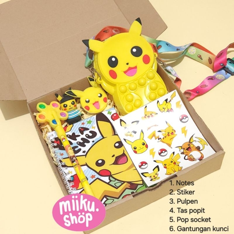 Jual HAMPERS GIFT BOX POKEMON PIKACHU | Shopee Indonesia