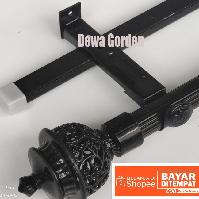 Jual KODE M5Z4 Batang Besi Tiang Gorden 3m 4m Double Full set Lengkap ...