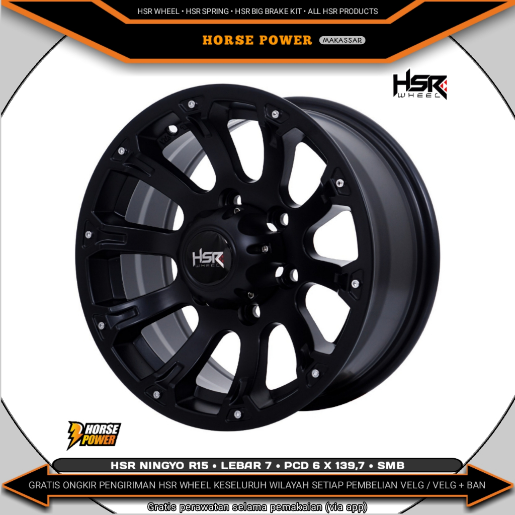 Jual Velg R15 • Mobil 6 Baut Roda • Single Pcd 6 x 139,7 • Hsr Ningyo ...