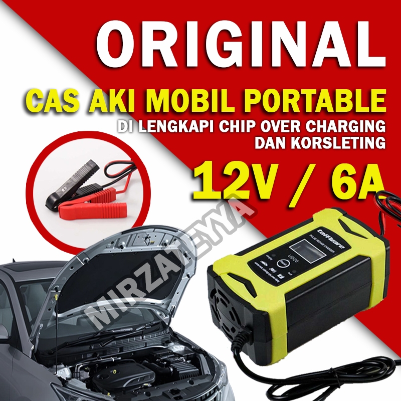 Jual Alat Pengecas Cas Casan Aki Mobil 12V 6A Original Alat setrum aki ...