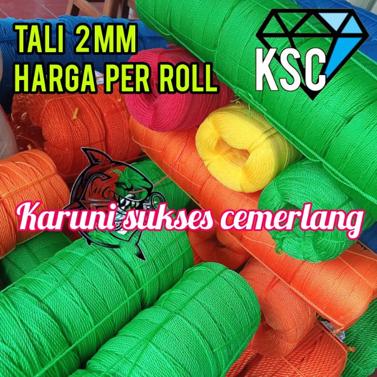 Jual TALI TAMBANG 2MM TALI TAMPAR KECIL TALI PROYEK TALI JEMURAN ...