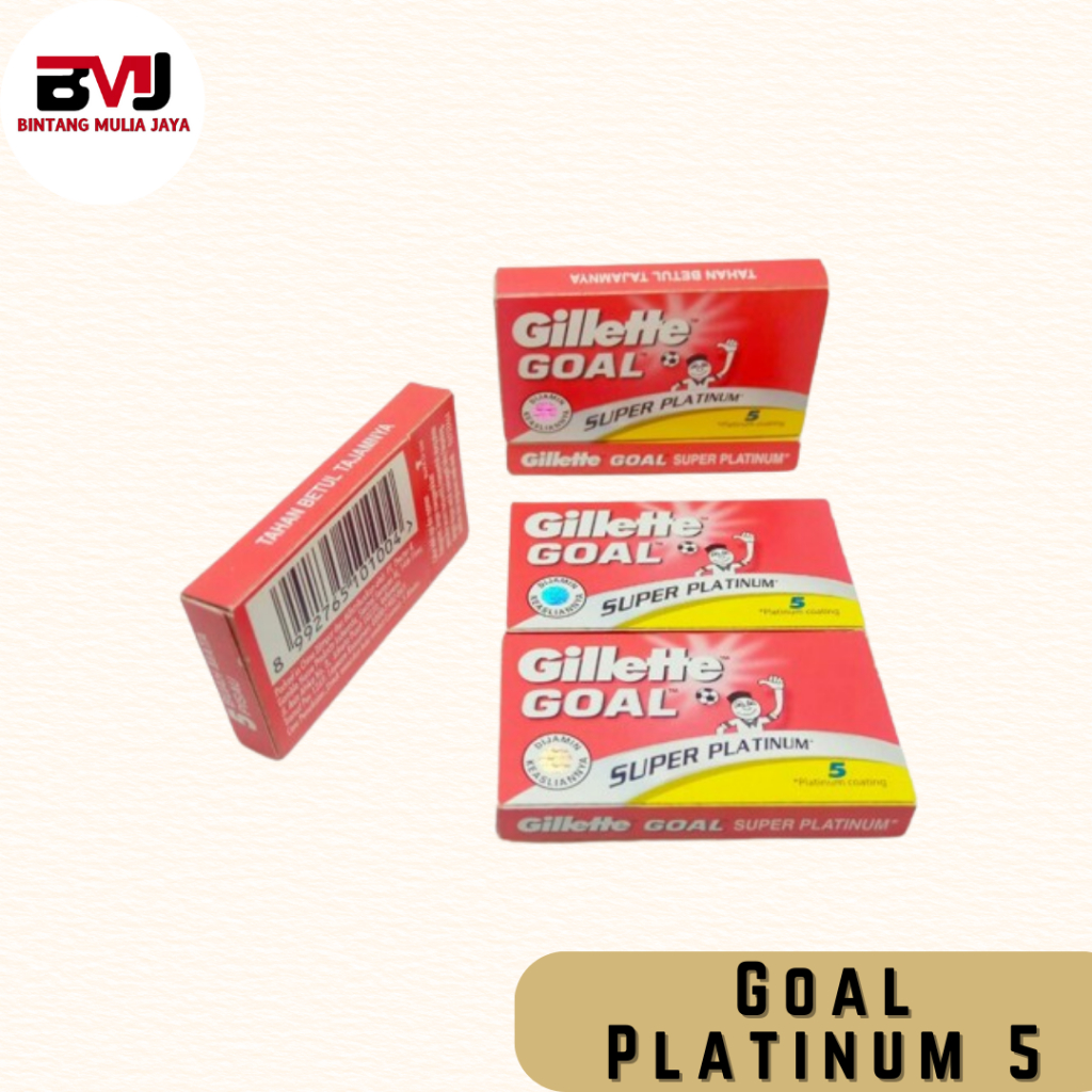 Jual Gillette Goal Merah Super Platinum Original | Shopee Indonesia