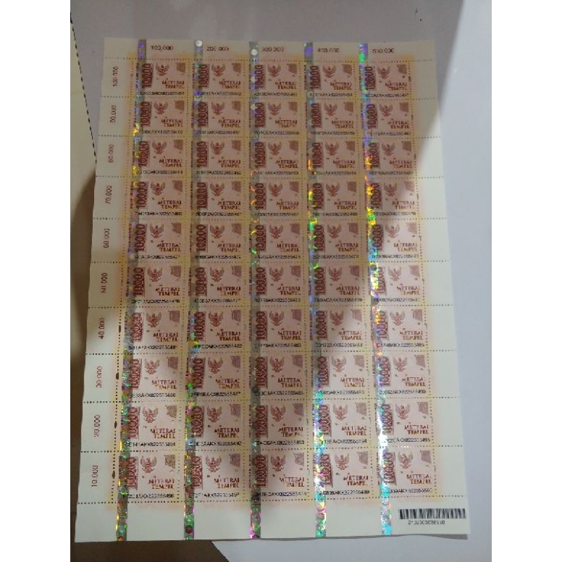 Jual Materai resmi sisa pindahan | Shopee Indonesia