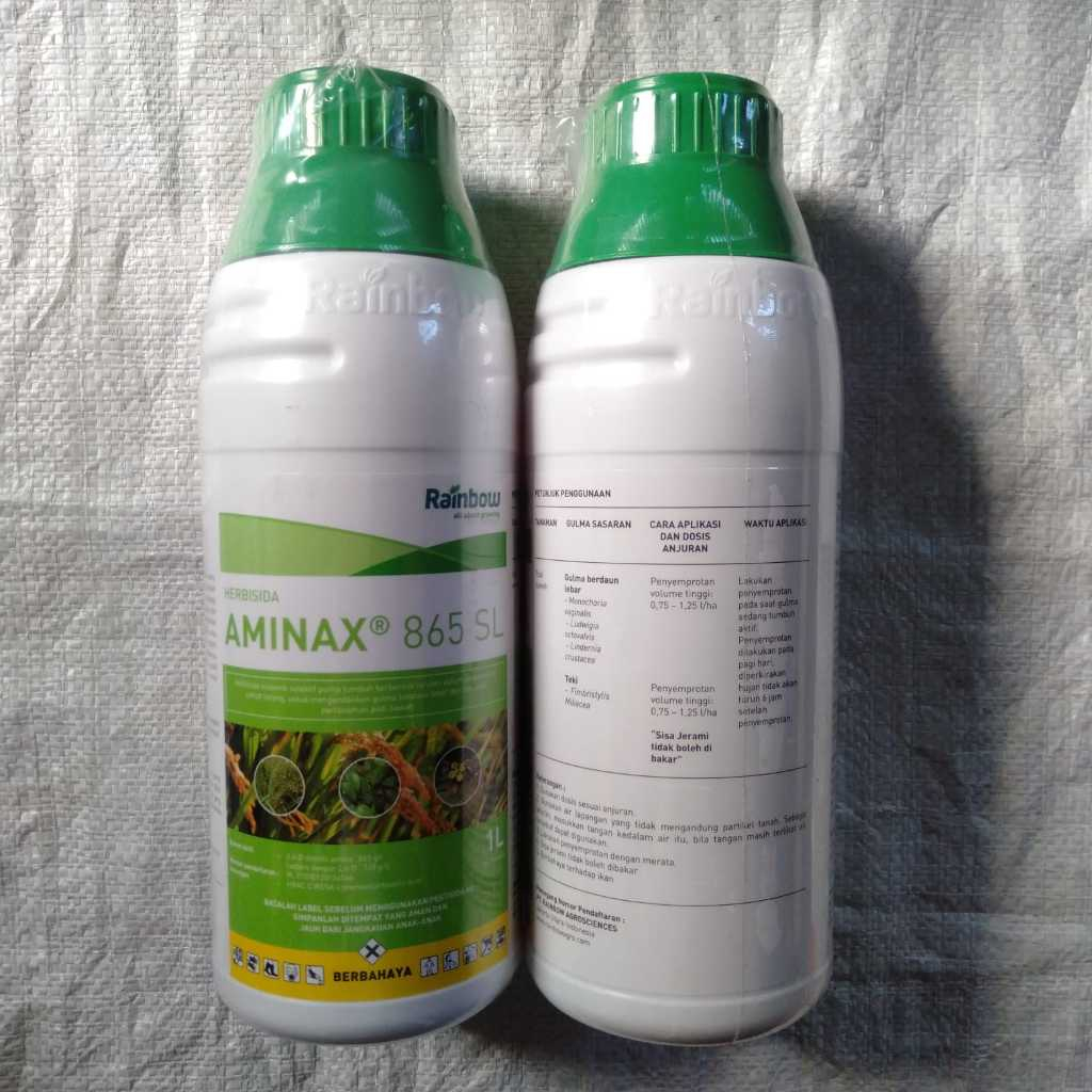 Jual HERBISIDA Sistemik Selektif Purna Tumbuh Tanaman Padi AMINAX 865SL ...