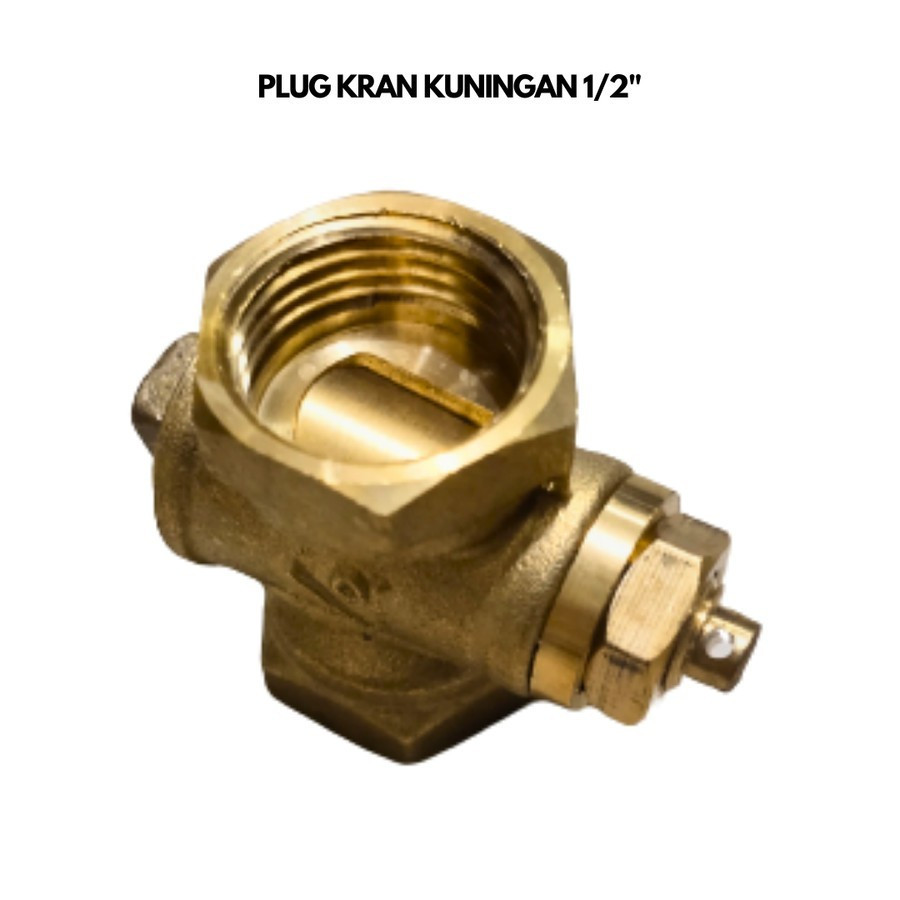 Jual BALVALEP/PLUG KRAN VALVE KUNINGAN 1/2"/Stop Kran Air Ball Valve ...