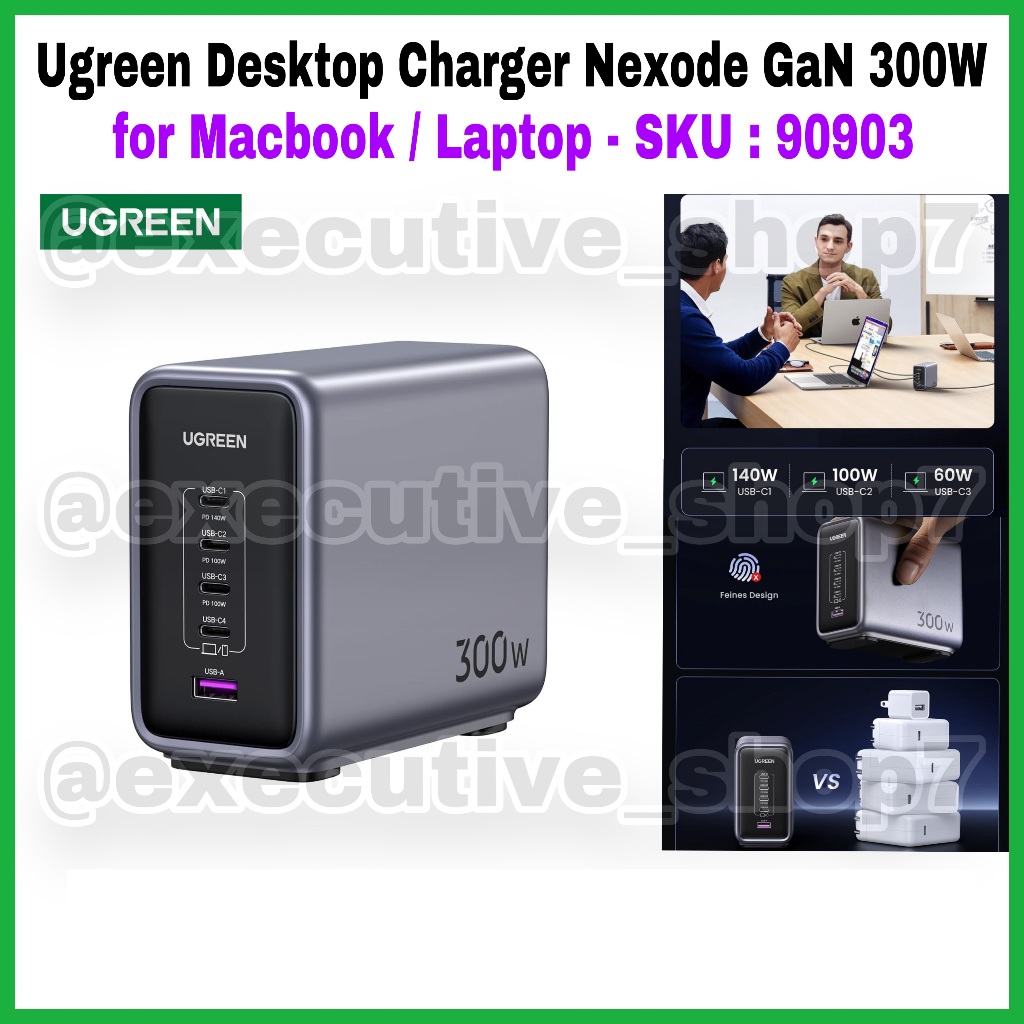Jual Ugreen Desktop Charger Nexode GaN 300W - for Macbook / Laptop ...