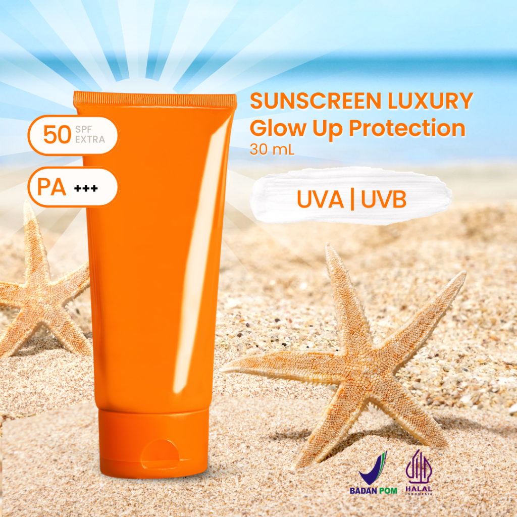 Jual Reglow Sunscreen Luxury Glow Up Protection SPF 50 PA+++ Non ...