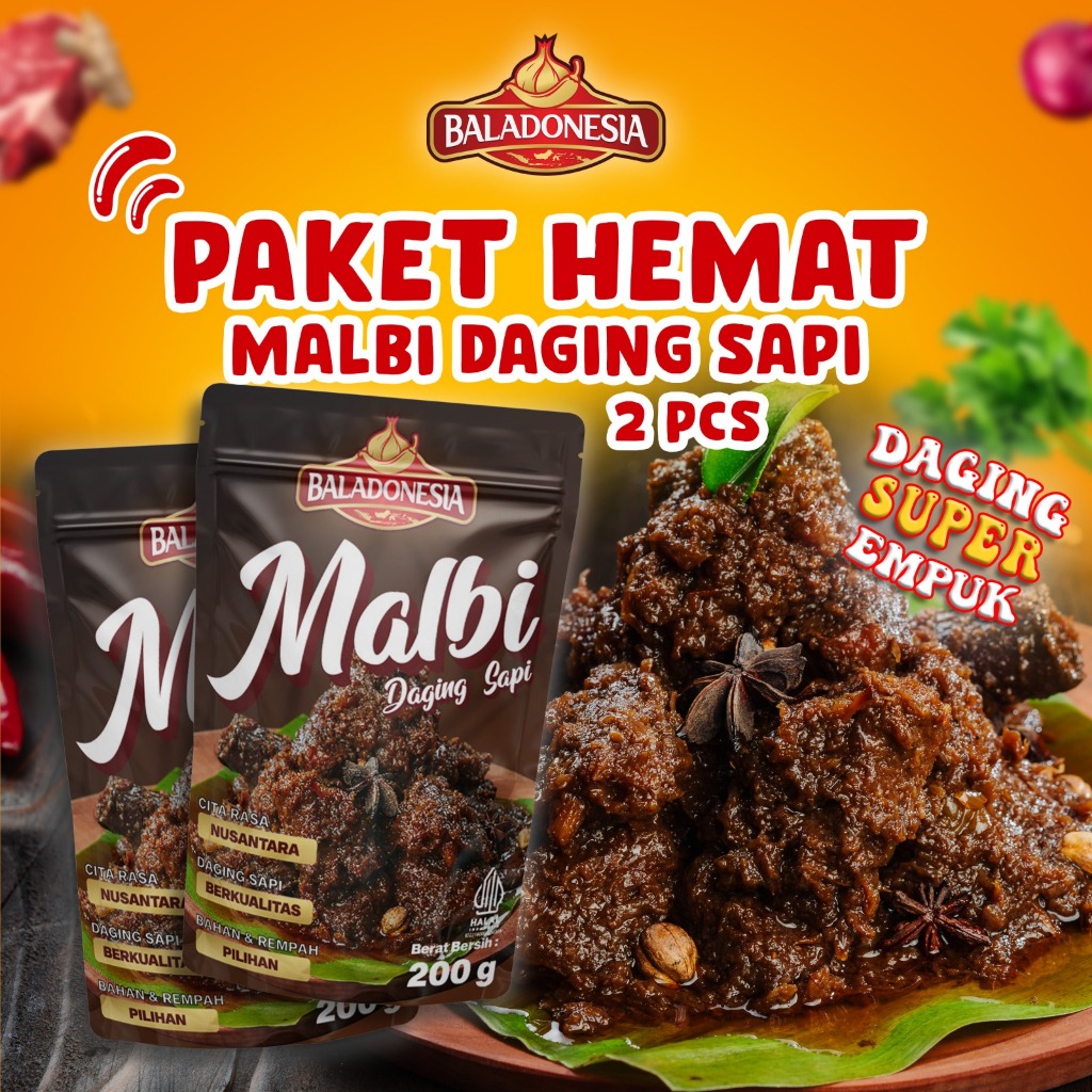 Jual PAKET HEMAT MALBI DAGING SAPI 2 PCS / MALBI KHAS PALEMBANG ...