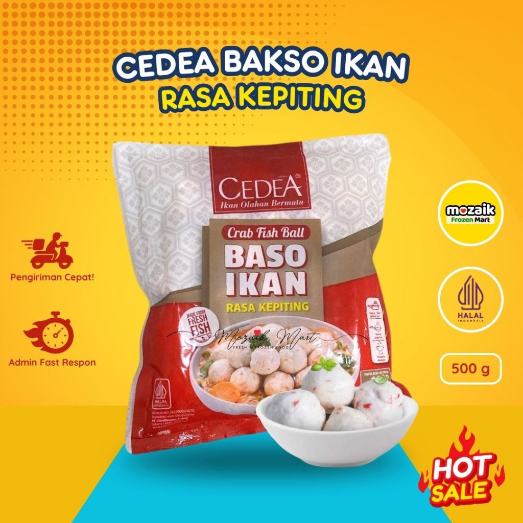 Jual Cedea Bakso Ikan Rasa Kepiting Frozen Mart Frozen Food Palembang ...