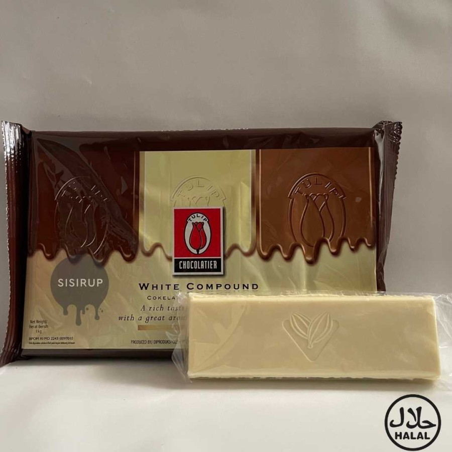 Jual 1 KG White Compound Tulip 1 KG / White Chocolate Tulip | Shopee ...