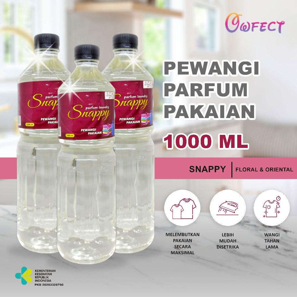Jual [Best Seller] Parfum Laundry SNAPPY/Parfum pewangi pakaian laundry ...