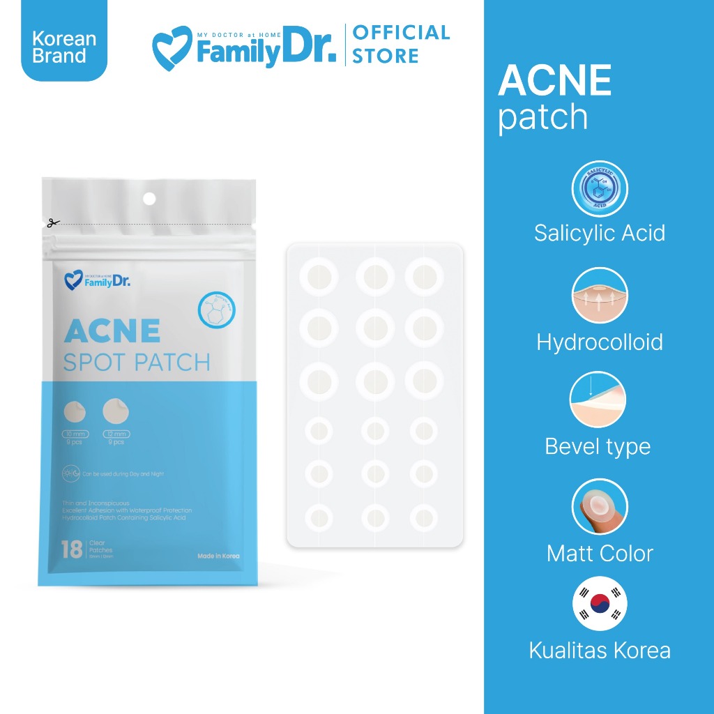 Jual FamilyDr Acne Spot Patch | Pimple Patch | Tempelan Jerawat isi 18 ...