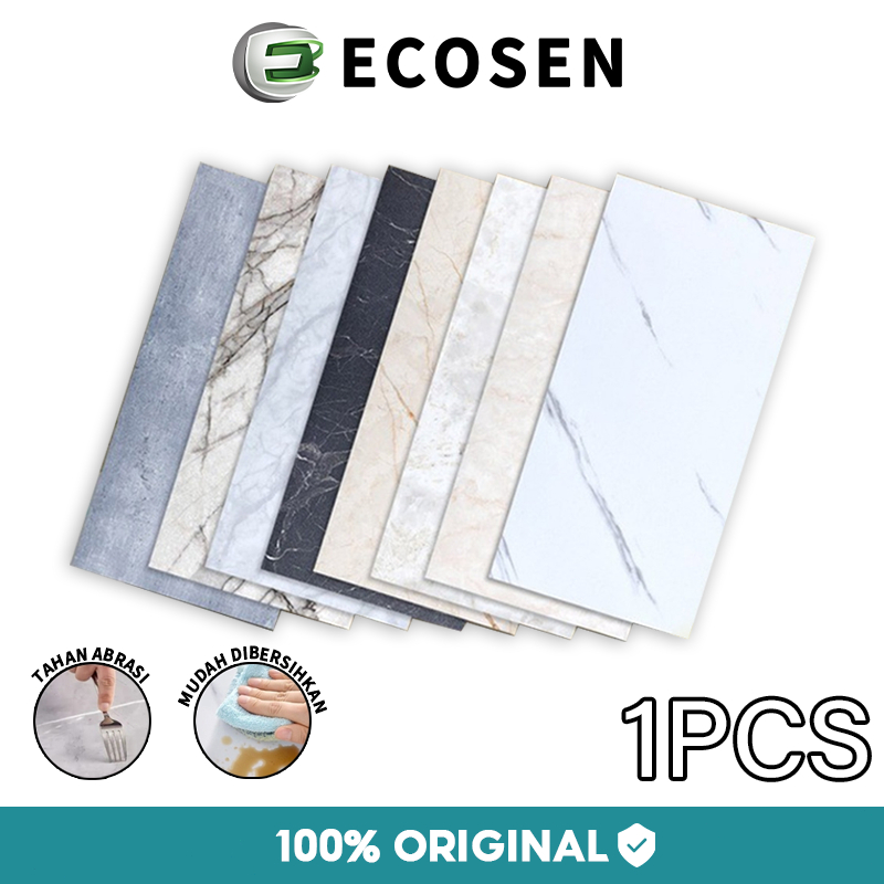 Jual ECOSEN- Wallpaper dinding Vinyl Marble Motif Kayu Vinyl Marbel ...