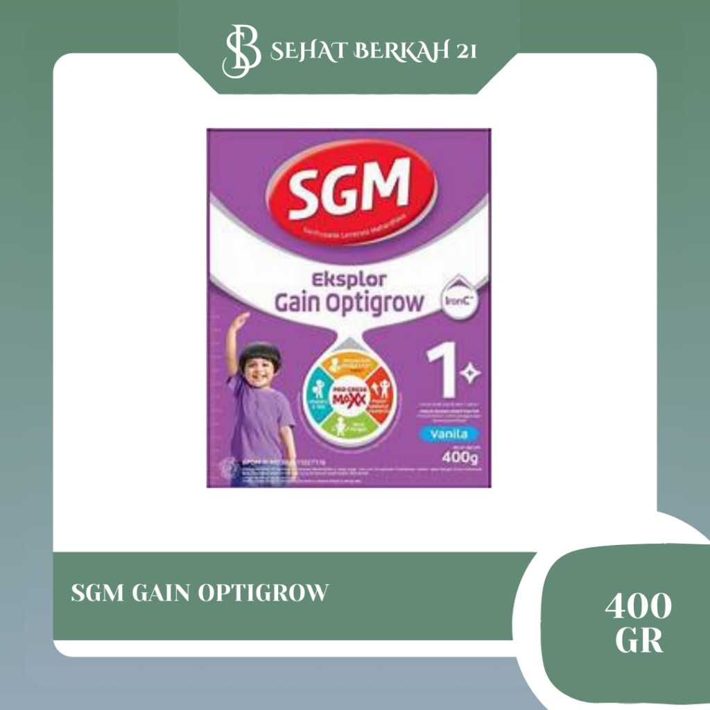 Jual SGM Eksplor Gain Optigrow 400 gram 1+ - Susu Formula Penambah ...