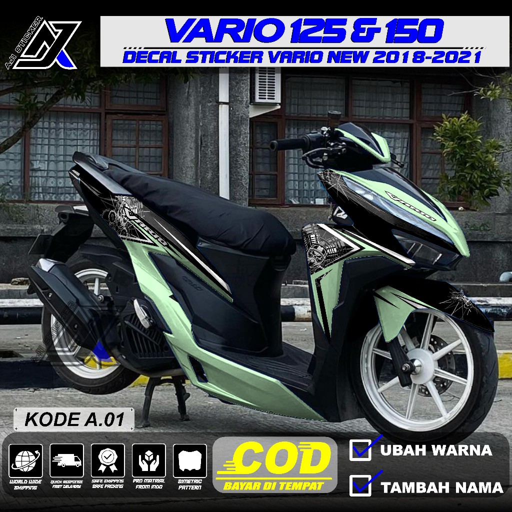 Jual (COD)Decal stiker VARIO 125/150 NEW Full Body Simpel grafis gradasi - Sticker vario 125/150 ...
