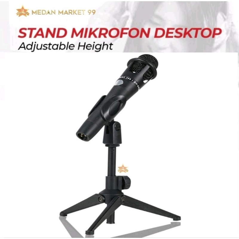 Jual STAND MIKROFON DESKTOP PORTABLE/ MICROPHONE HOLDER ADJUSTABLE ...