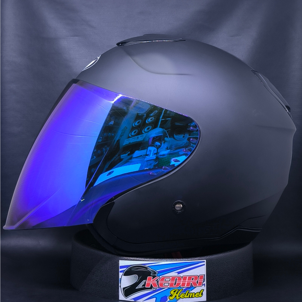 Jual Helm KYT KYOTO R solid polos half face putih hitam doff grey ...