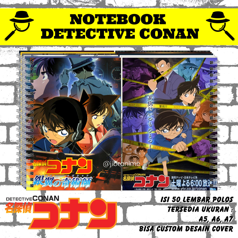 Jual note book DETECTIVE CONAN / notebook DETECTIVE CONAN / buku ...