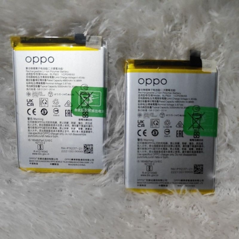 Jual Baterai OPPO A57 4G 2022/A77/A77S/A97 5G Baterry OPPO Model BLP923 ...