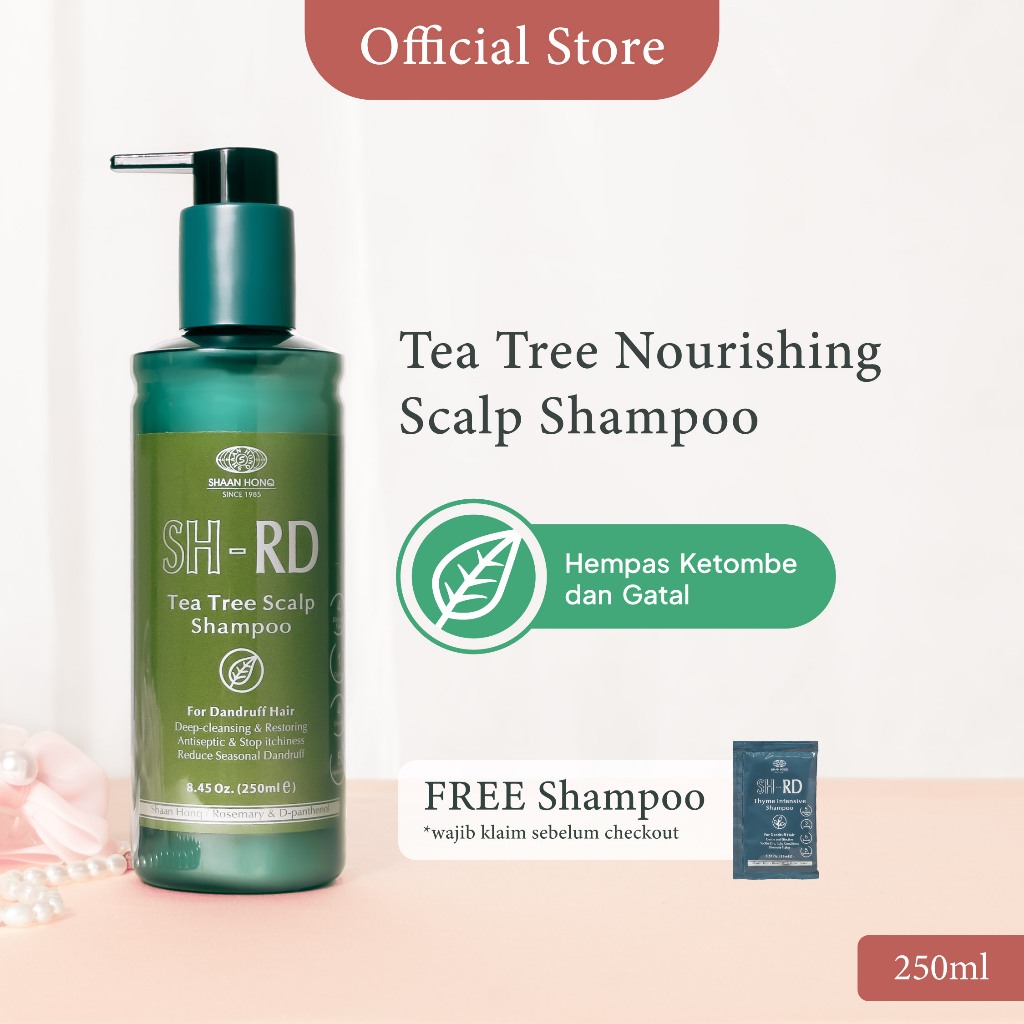 Jual SHRD | Tea Tree | shampoo anti ketombe | Perawatan Rambut | Gatal | Ketombe | Ketombe ...