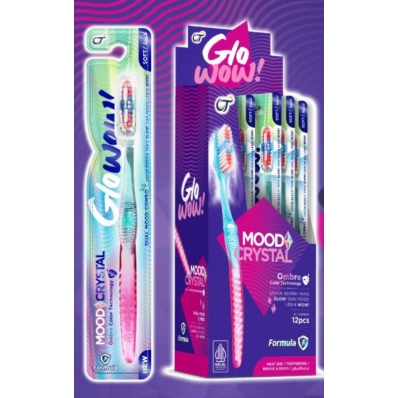 Jual BARU Sikat Gigi Formula Glow Wow Crystal, Jual 1 box isi 12 pcs | Shopee Indonesia