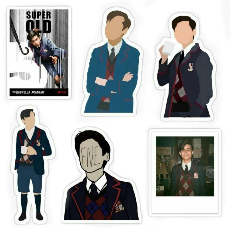 Jual 50PCS++ FIVE STICKER | THE UMBRELLA ACADEMY STICKER | FIVE THE ...