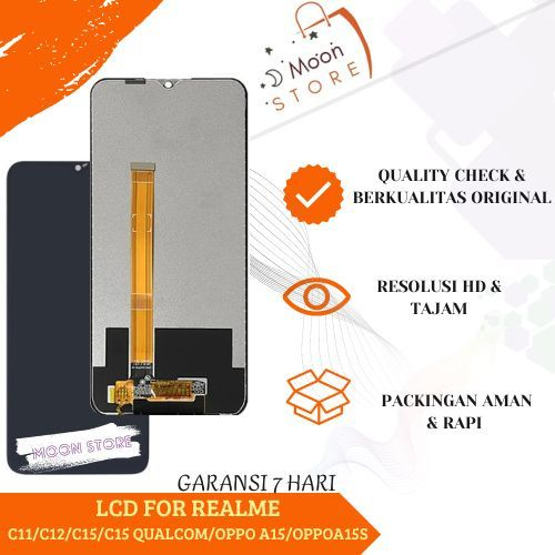 Jual LCD TOUCHSCREEN REALME C11 - C12 - C15 - C15 - OPPO A15 - A15S - ORIGINAL COMPLETE FULLSET ...