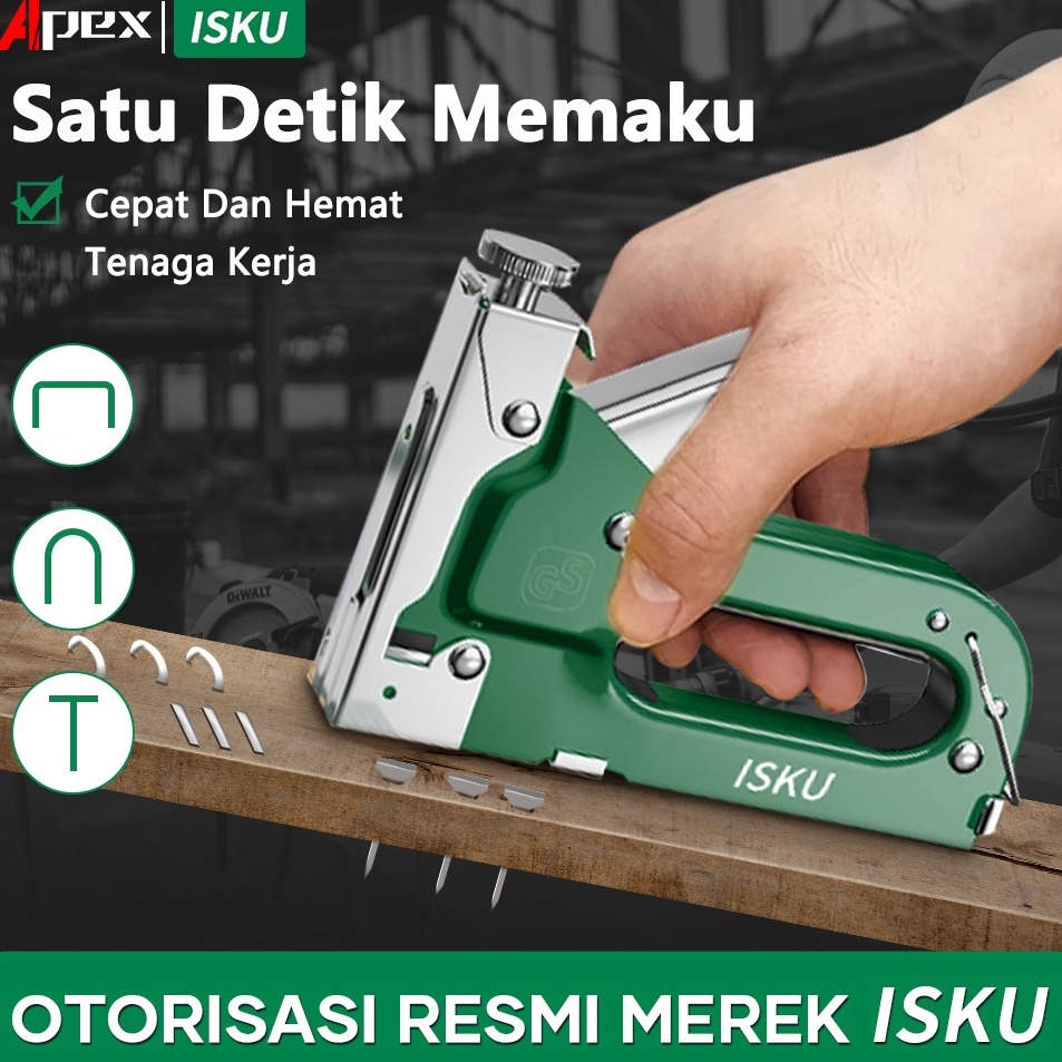 Jual ISKU Isi Staples tembak jok motorStapler tembak kayu paku steples ...