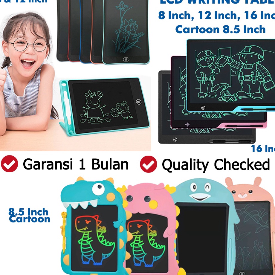 Jual Papan Tulis Untuk Gambar Tulis LCD LED 85 12 Inch With Stylus Pen ...