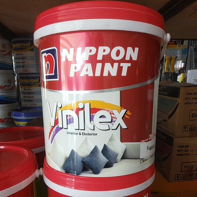 Jual Cat Tembok VINILEX, NIPPON PAINT 5Kg Interior dan Eksterior ...