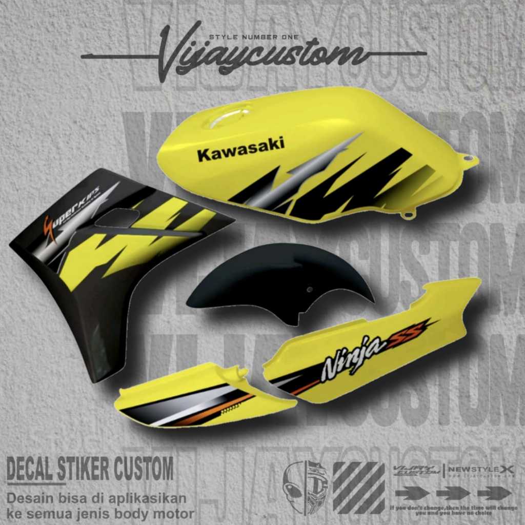 Jual Striping Stiker Sticer Transparan Bening Kawasaki Ninja Ss Rr ...