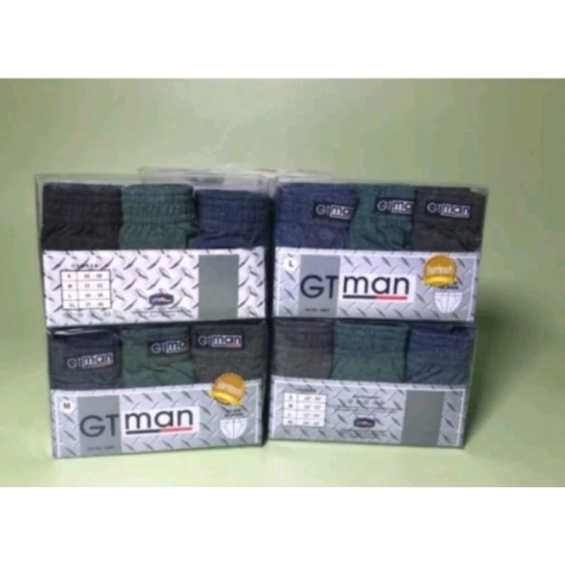 Jual 3 PCS CELANA DALAM PRIA GT MAN/SISA GARMEN/NON KEMASAN | Shopee ...