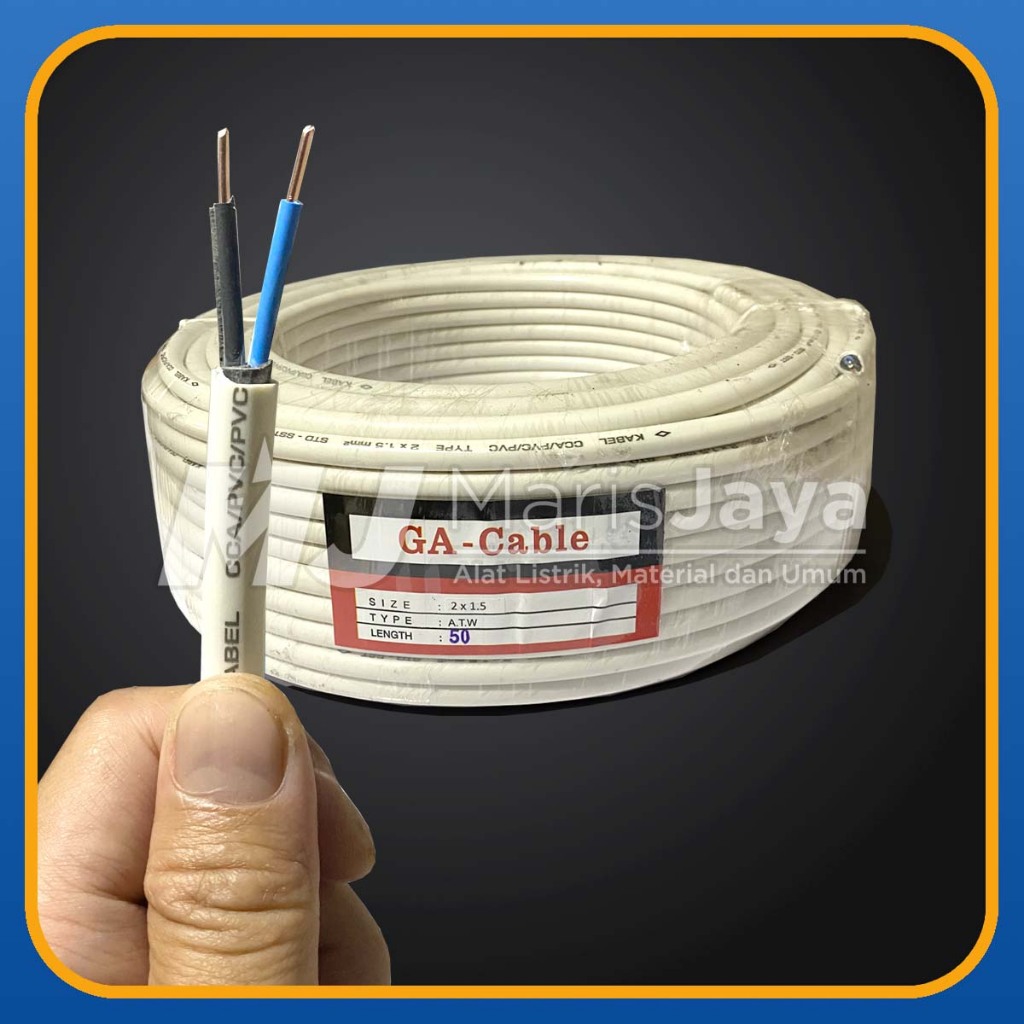 Jual (PER METER) Kabel Listrik GA-CABLE NYM 2x1,5 2x1.5 mm | Shopee Indonesia