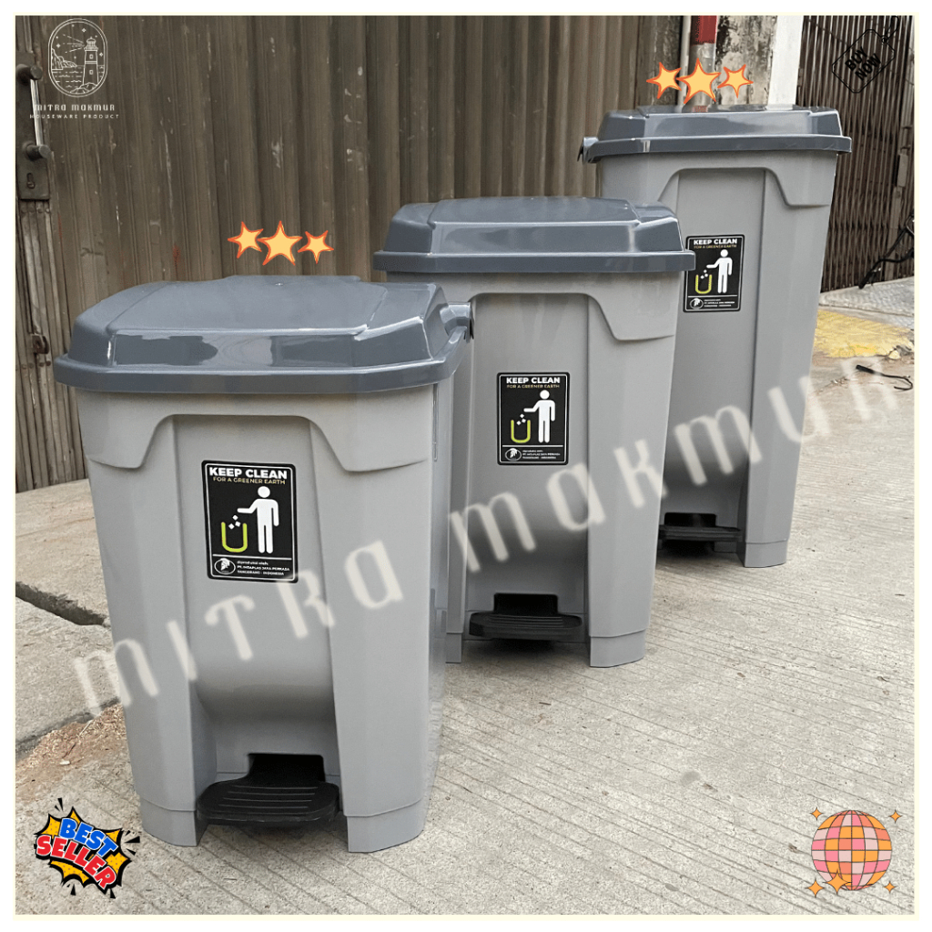 Jual NEW!! TEMPAT SAMPAH INJAK 10-15-20-25-50-70 LITER TEMPAT SAMPAH INJEK DUSTBIN TONG SAMPAH ...