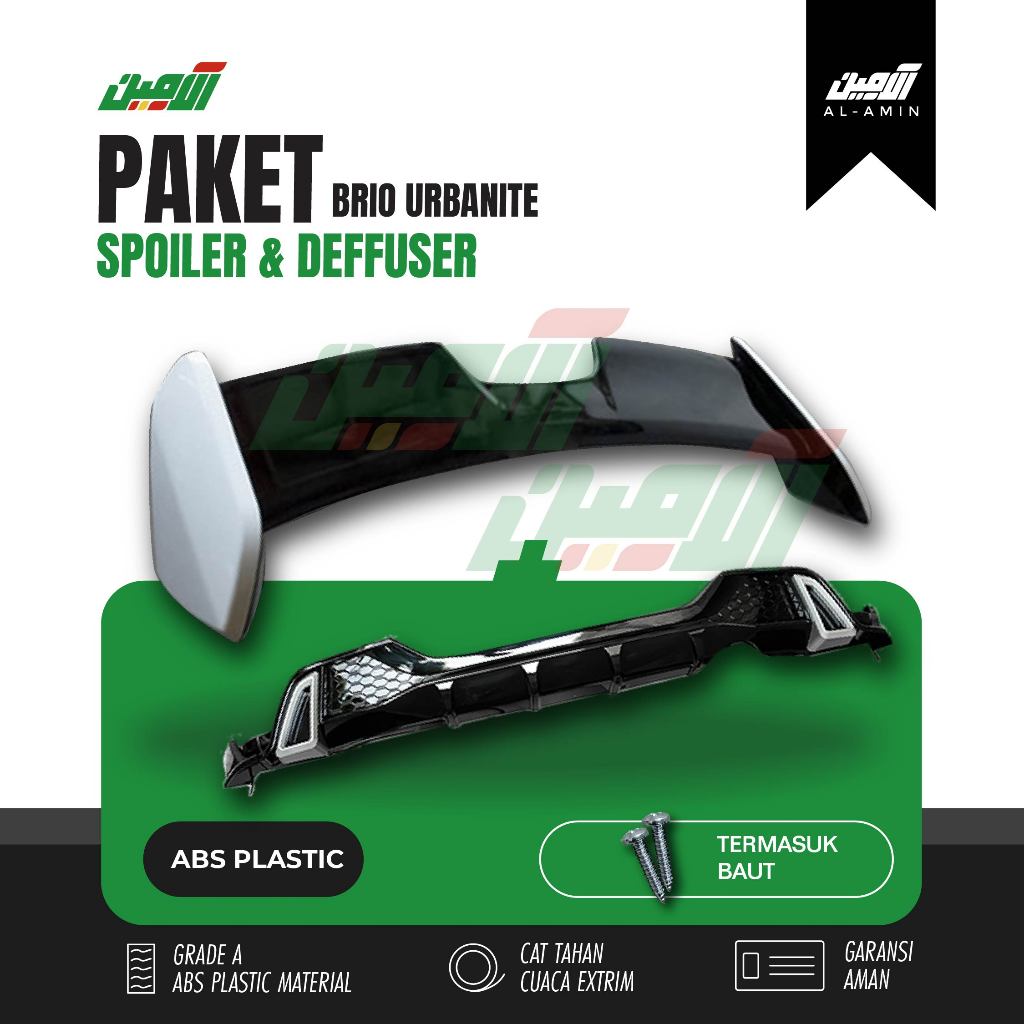 Jual Paket Spoiler dan Diffuser Urbanite all new Brio 2018-2022 ...