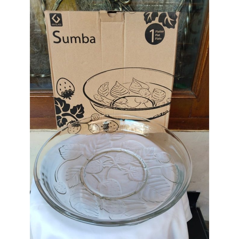 Jual pirex, loyang Piring, tempat buah Kaca Beling Bening cocok buat ...