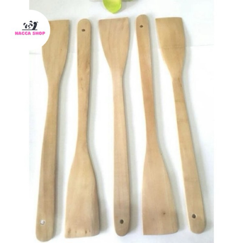 Jual Sodet Kayu Sutil Susuk Spatula Centong Masak Tahan Panas Aman ...
