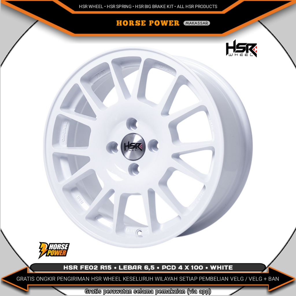 Jual Velg R15 • Mobil 4 Baut Roda • Single Pcd 4 x 100 • Hsr Fe02 ...