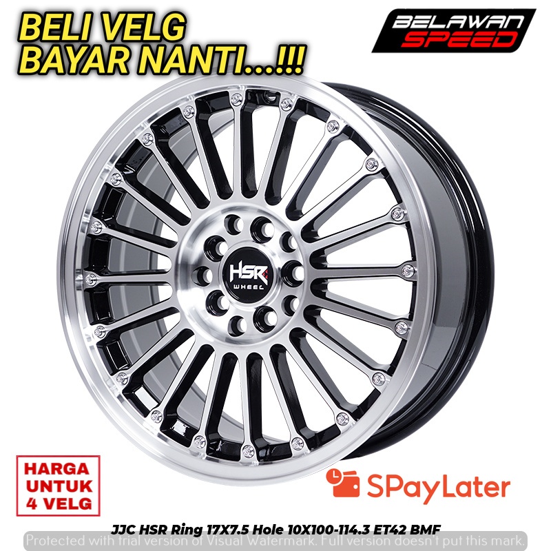 Jual PROMO!!!VELG MOBIL RACING PELEK HSR RING 17 PCD 5X100/114,3 UNTUK SIENTA ALTIS NEW XENIA ...