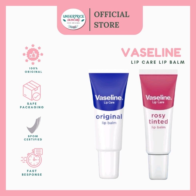 Jual Vaseline Lip Balm Pelembab Bibir Pencerah Bibir 10G Lip Care | Shopee Indonesia