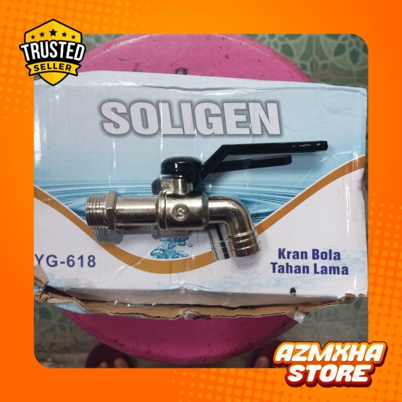 Jual [azmxha store] kran besi soligen 1'2 inch keran bola soligen ...