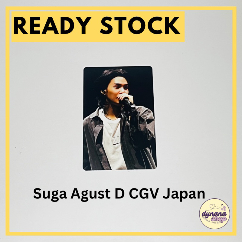 Jual [READY STOCK] PHOTOCARD OFFICIAL SUGA DDAY BTS AGUST D CGV JAPAN VER LIMITED EDITION ...