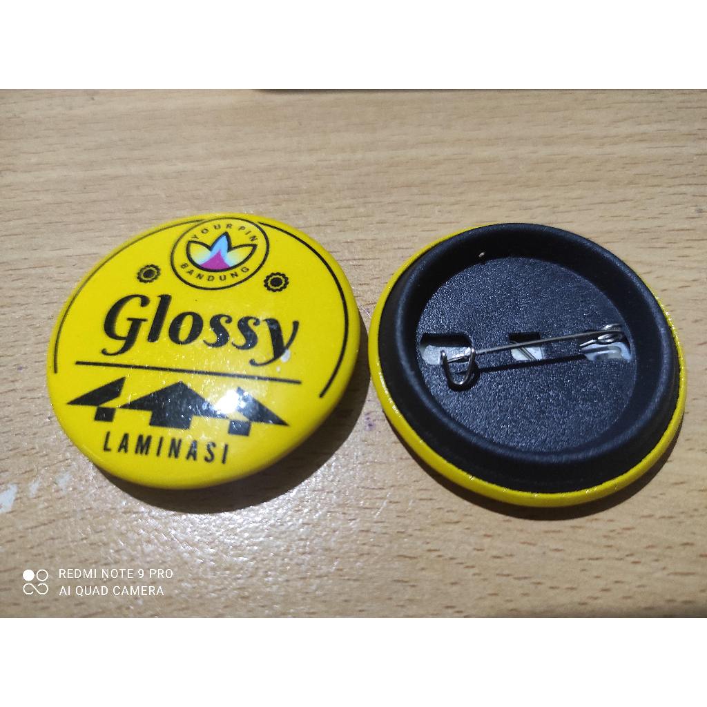 Jual Pin Peniti ukuran 44 hitam, bisa custom, tanpa minimal order ...