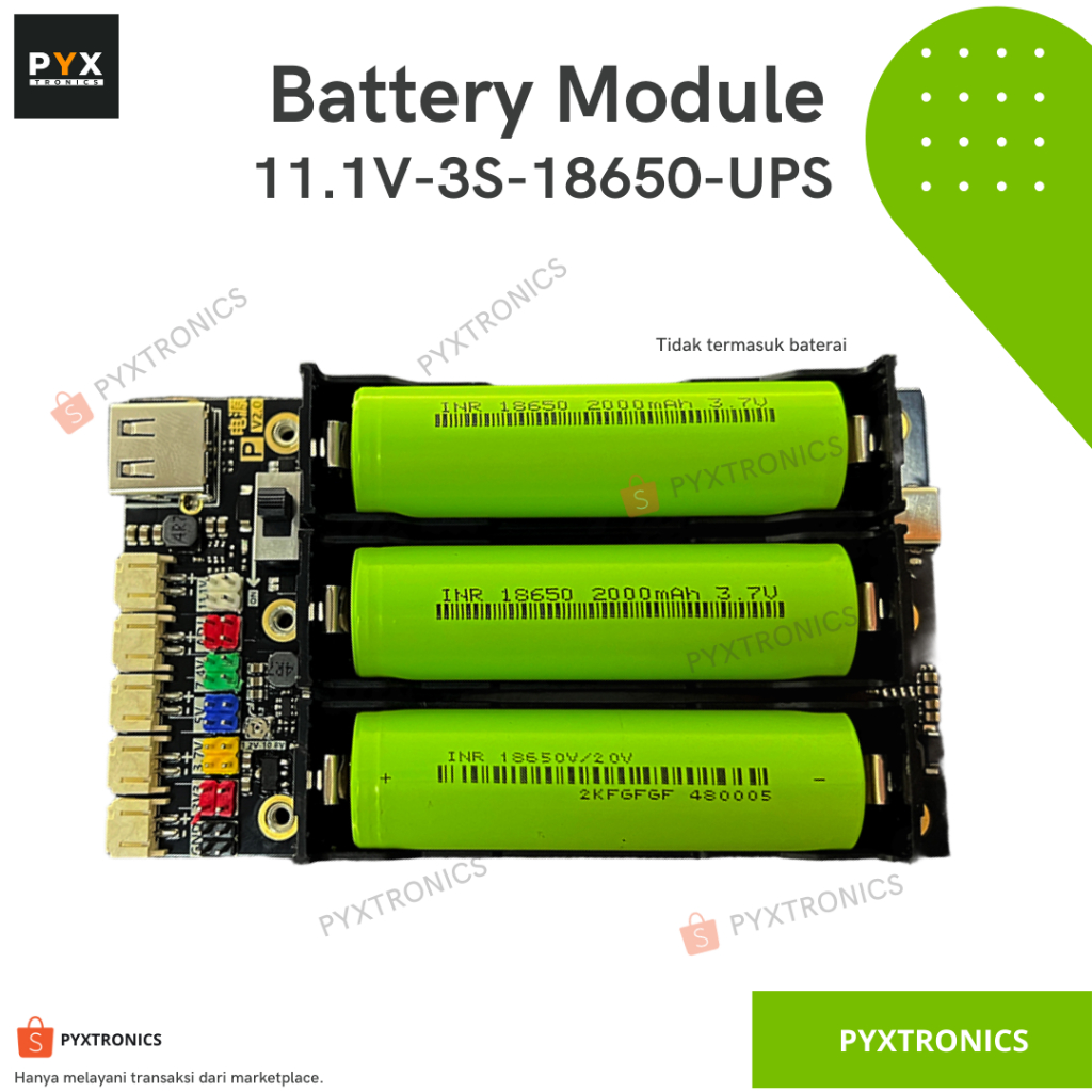 Jual Modul UPS DC Baterai 18650 BMS Power Module UPS Uninterrupted 3.3V ...